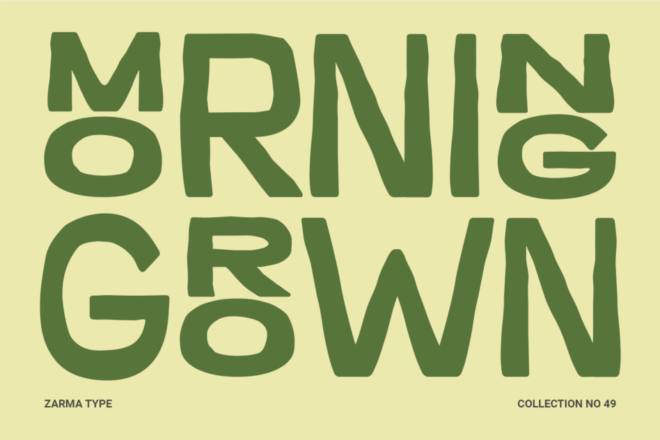 Morning Grown, Display Font | Supply.Family