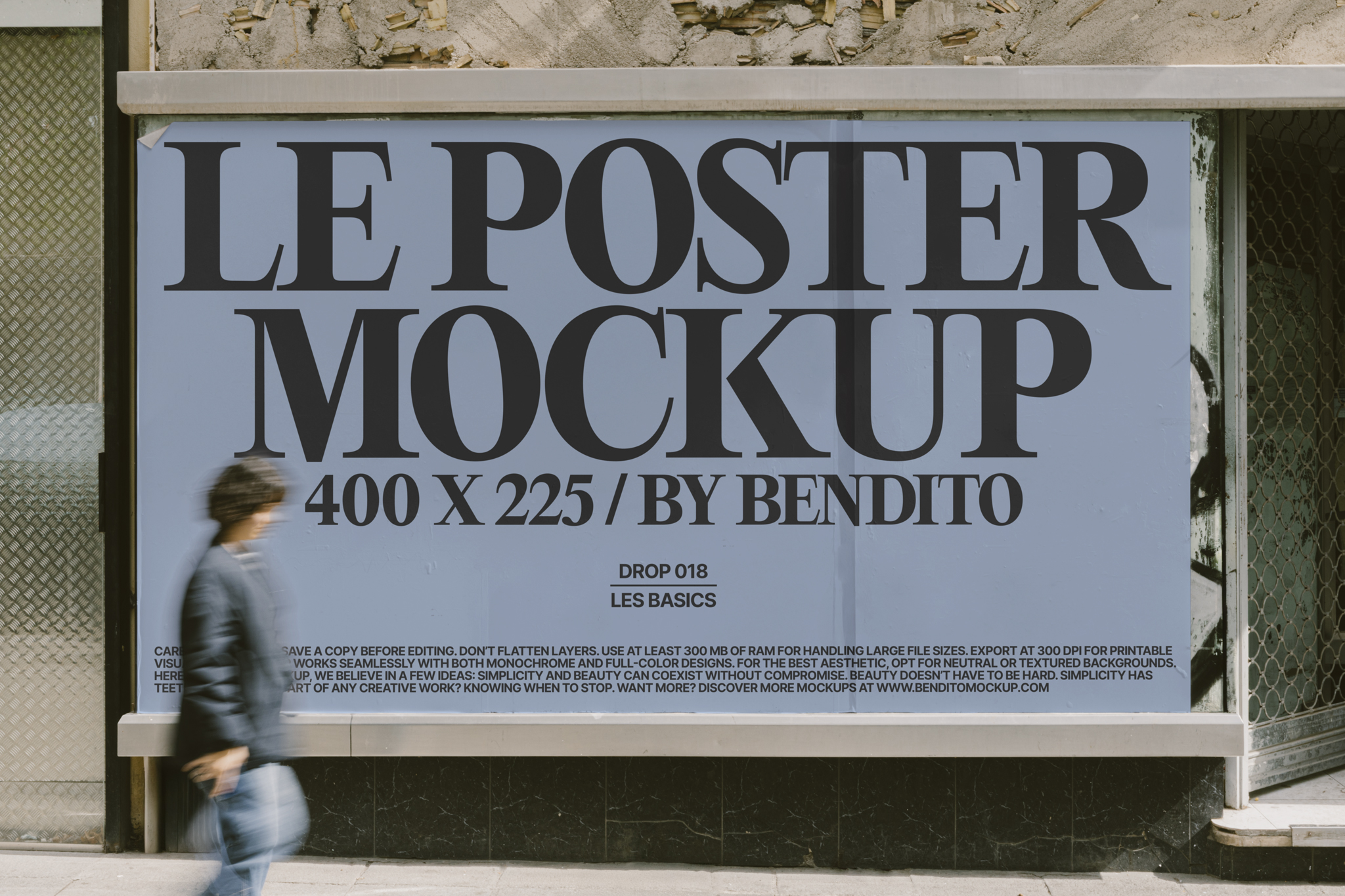 Le Poster LB25W1801 Mockup, Poster Mockup | Supply.Family