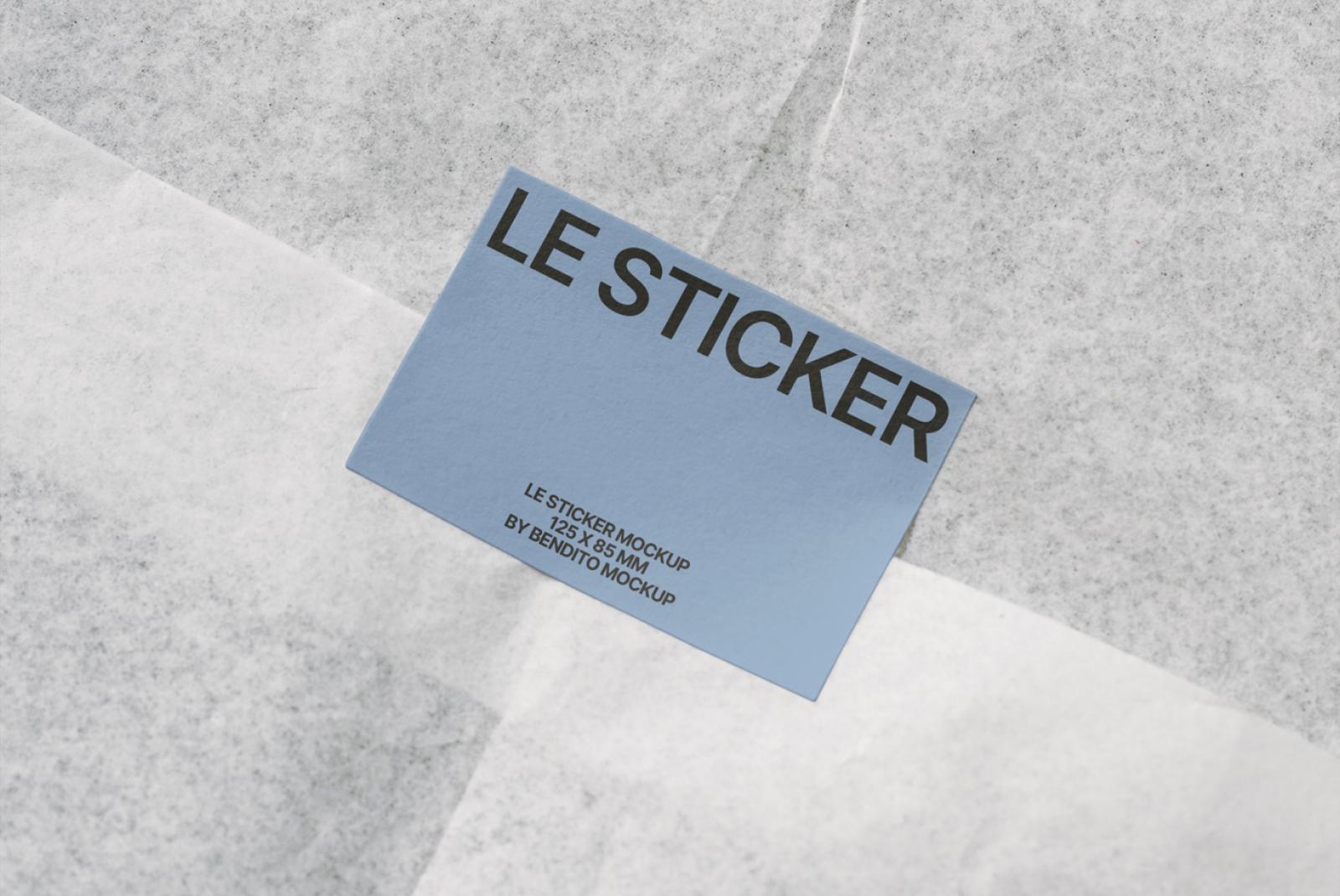 Le Sticker LB25W18 Mockup, Packaging Mockup | Supply.Family