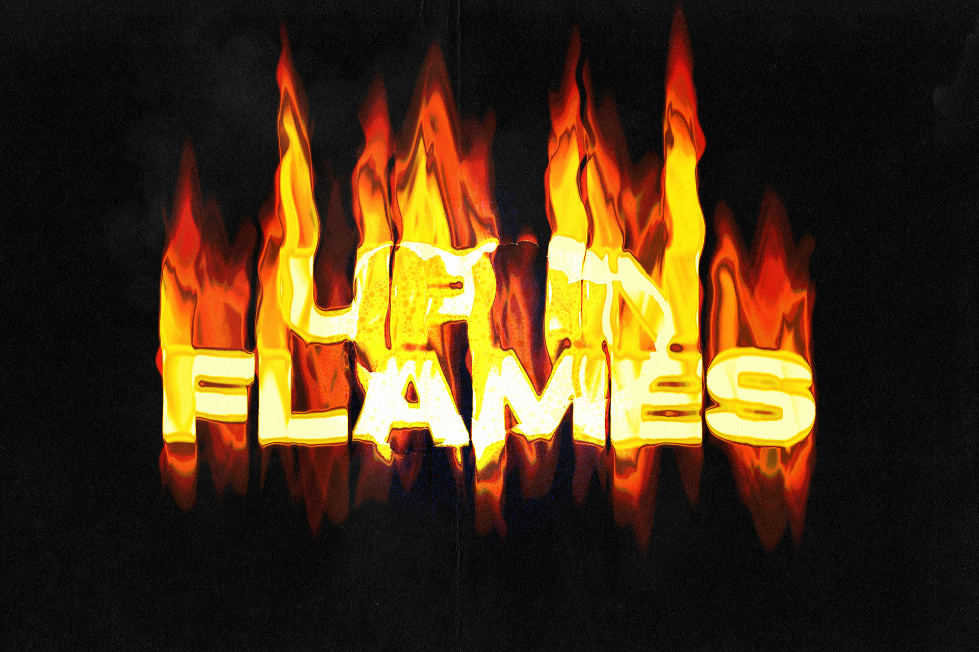 Burnt Flaming Text Effect, Photoshop Effect Graphic | Supply.Family