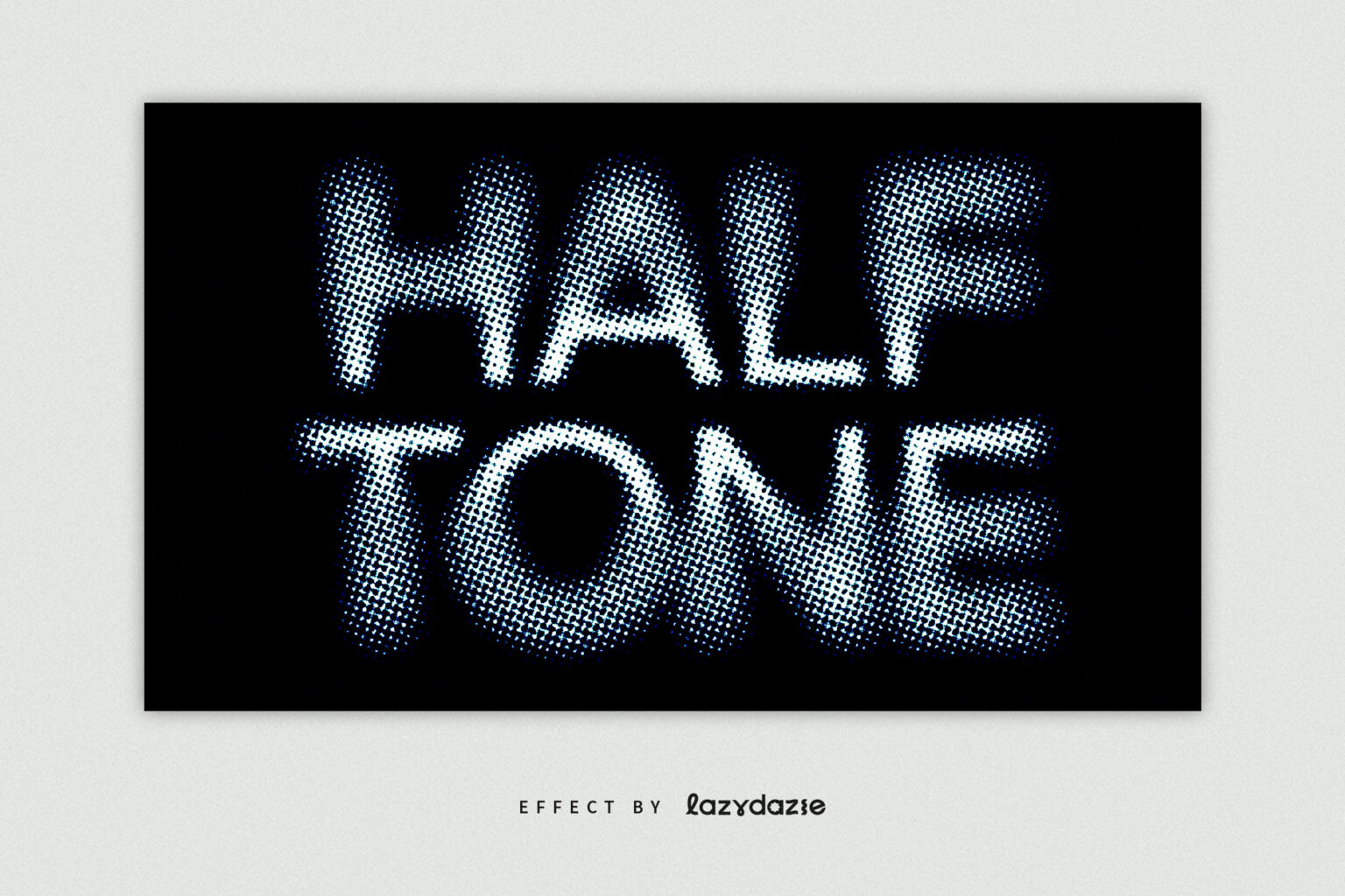 Grunge Halftone Text Effect Mockup, Texture Graphic | Supply.Family
