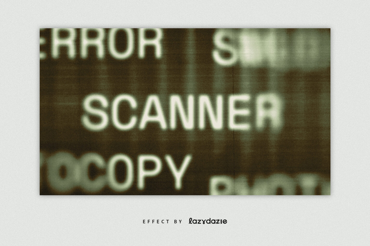 Hazy Bad Scan Text Effect Mockup, Texture Graphic | Supply.Family