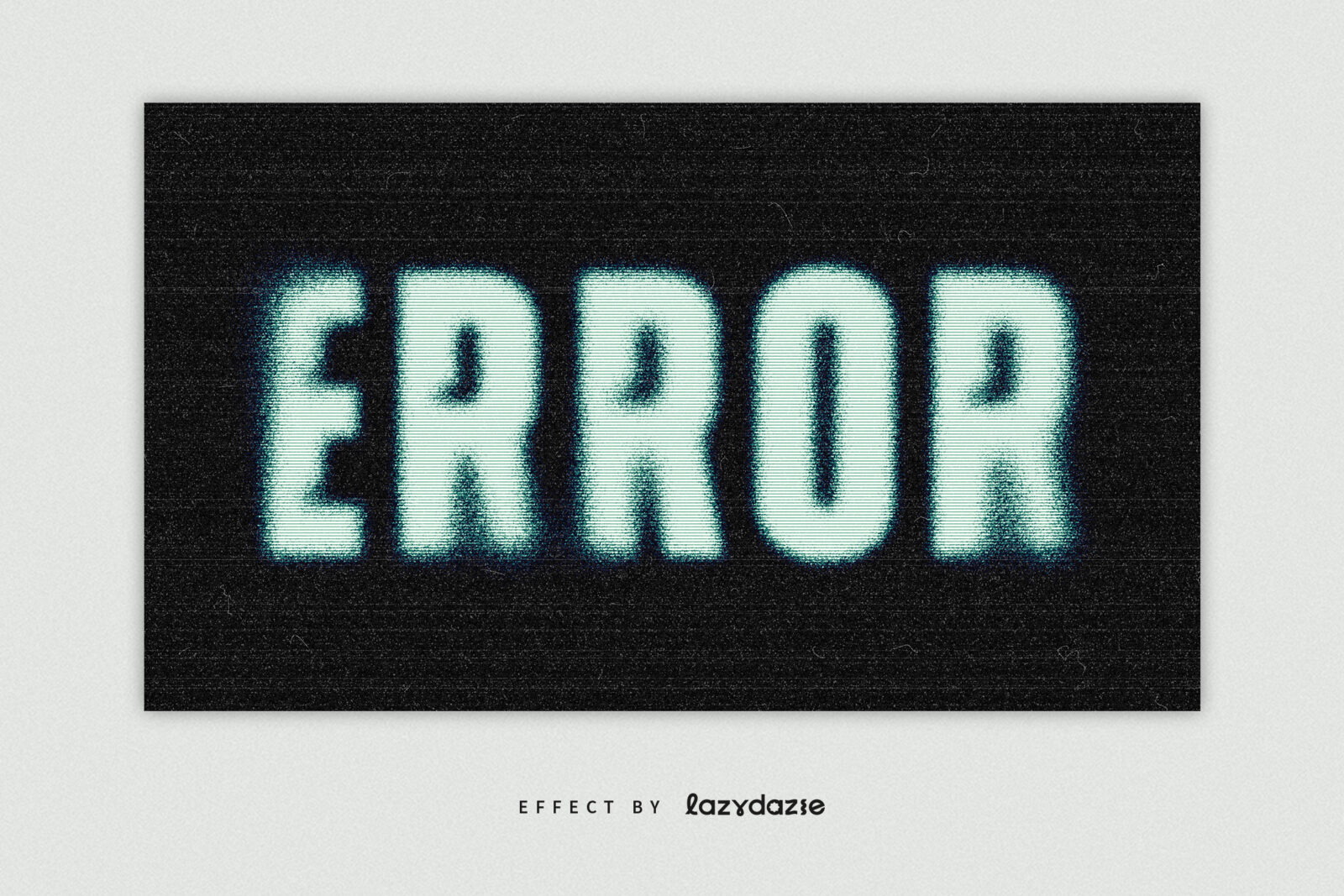 Distorted Grainy Text Effect Mockup, Texture Graphic | Supply.Family