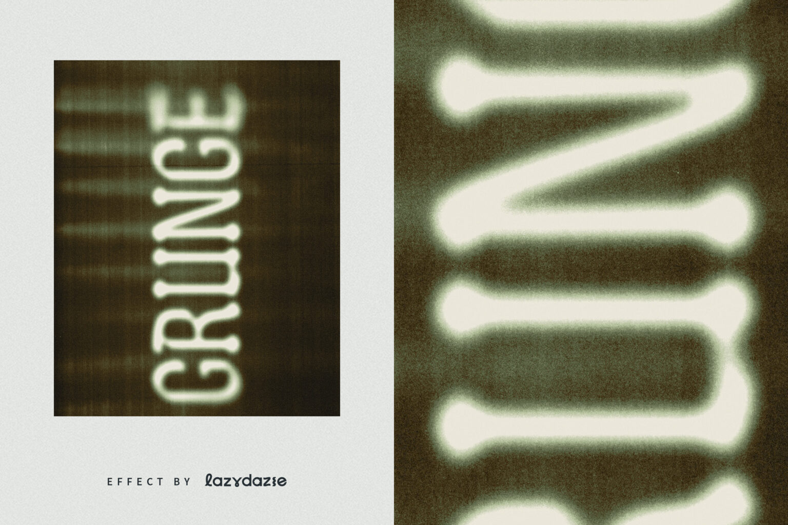 Hazy Bad Scan Text Effect Mockup, Texture Graphic | Supply.Family