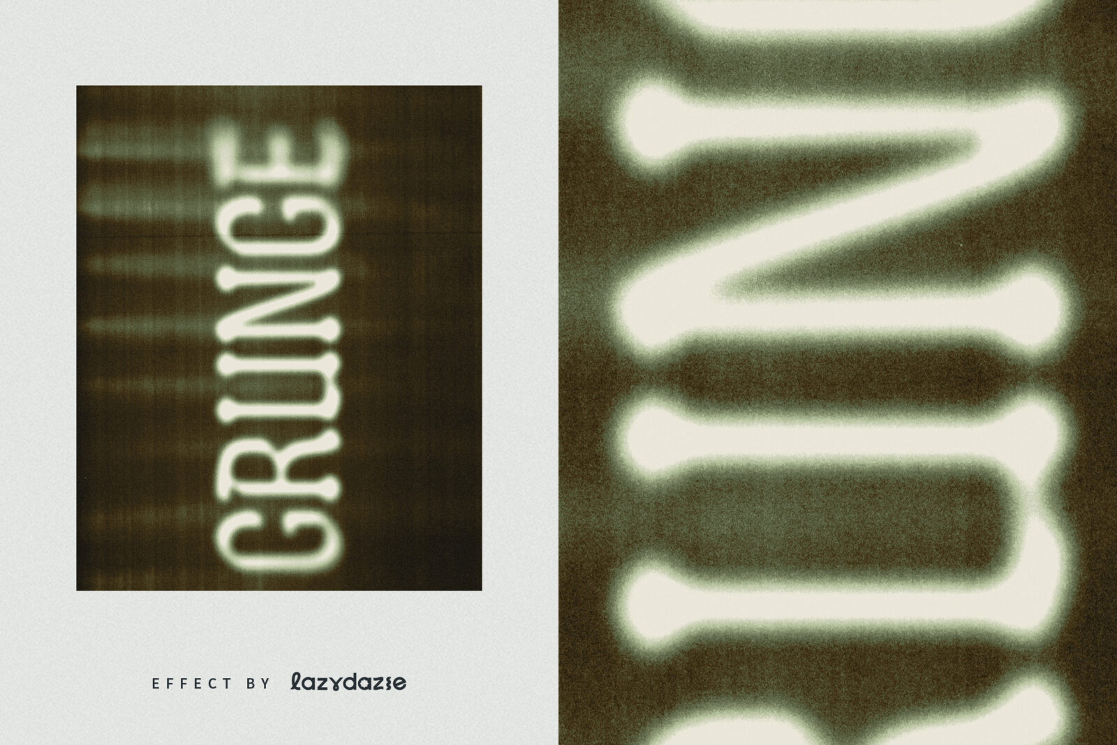 Hazy Bad Scan Text Effect Mockup, Texture Graphic | Supply.Family