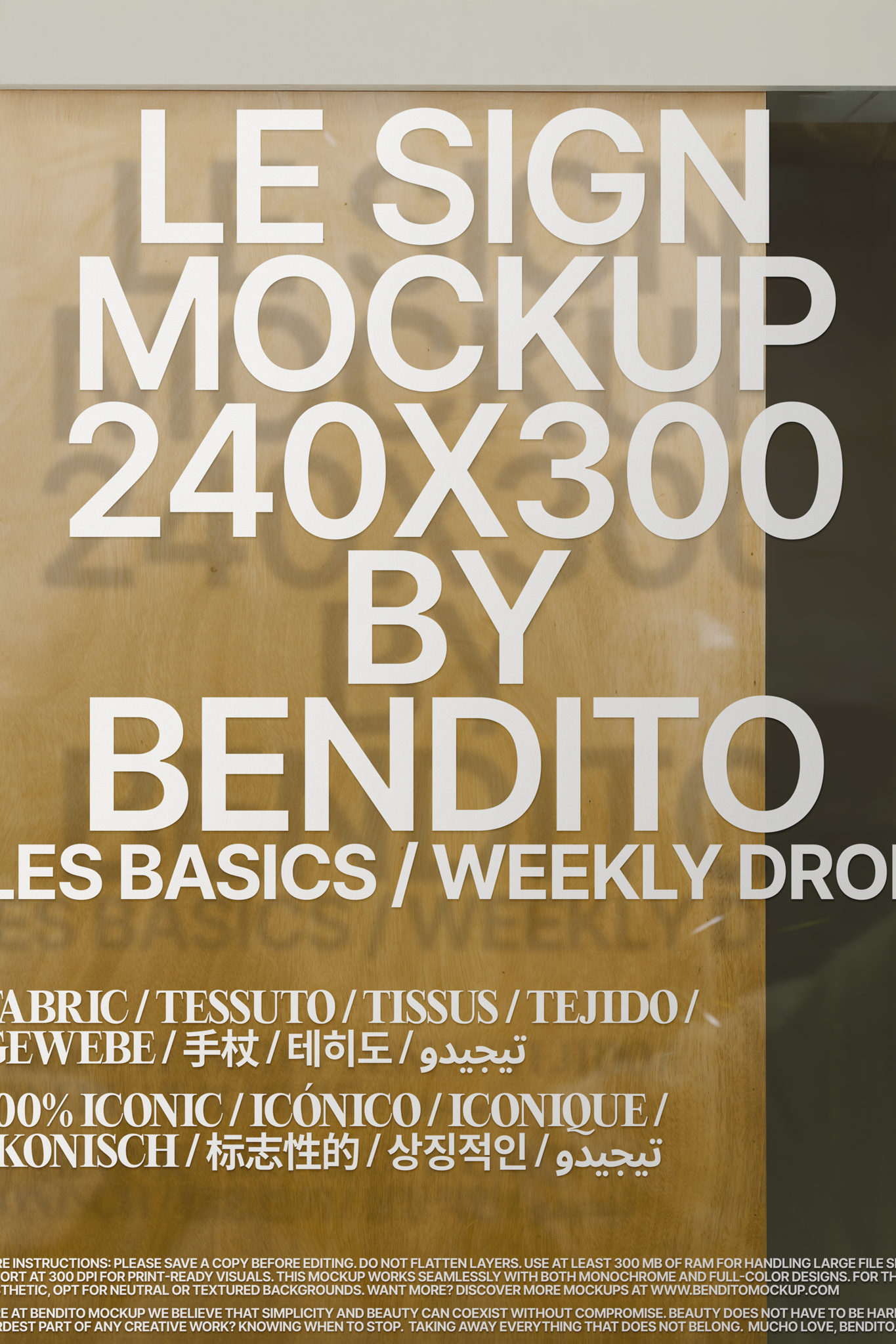 Le Sign LB25W2001 Mockup, Outdoor Mockup | Supply.Family
