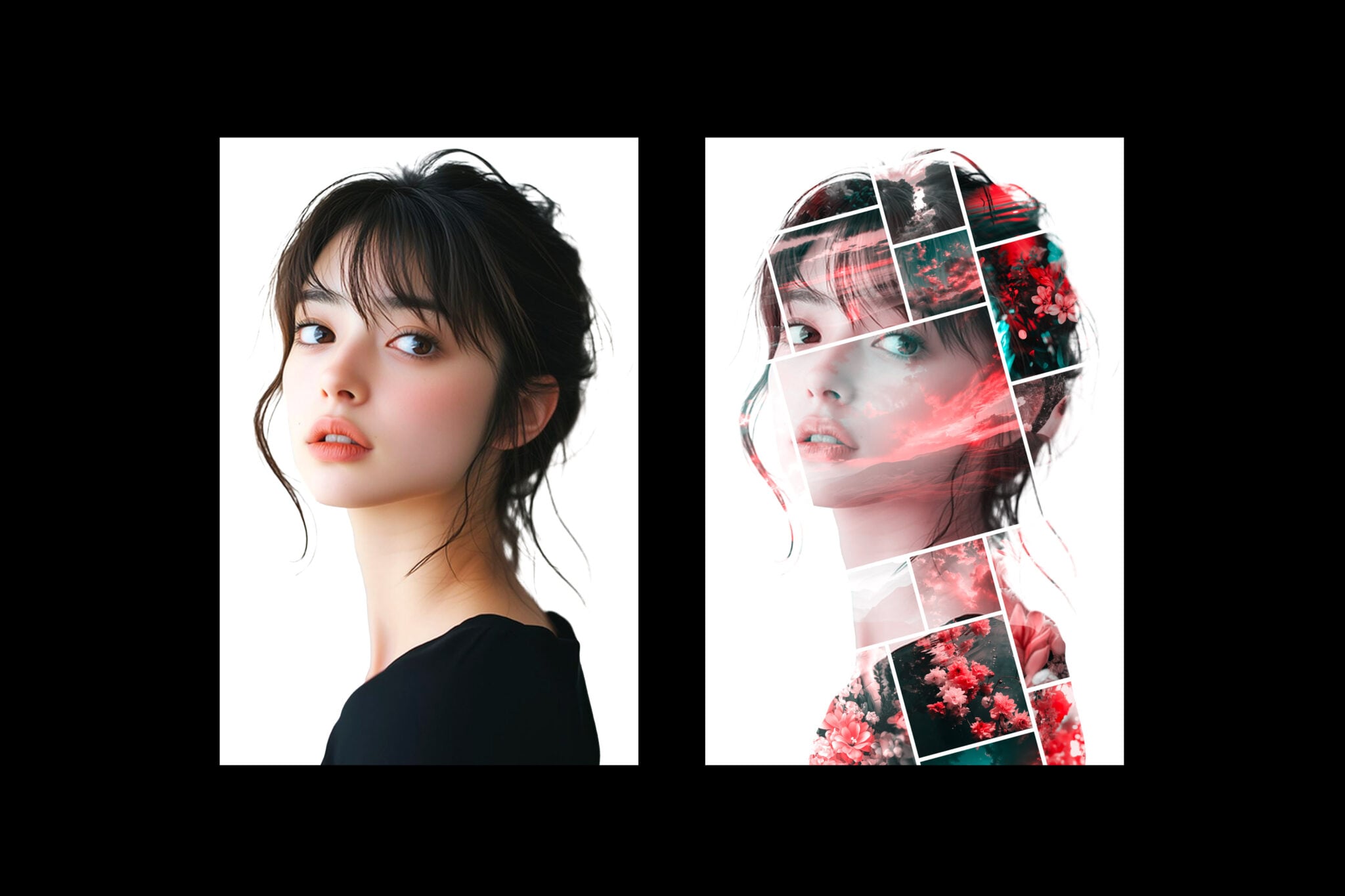 Double Exposure Collage Effect, Photoshop Effect Graphic | Supply.Family