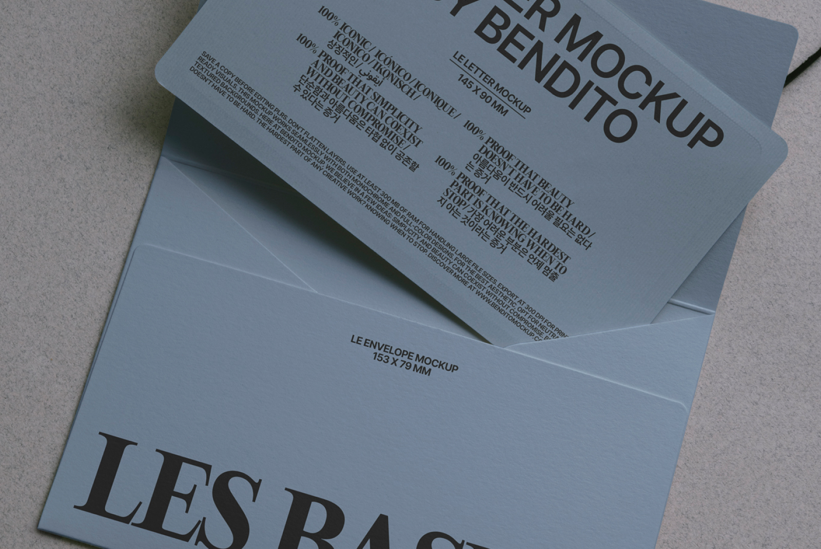 Le Envelope LB25W25 Mockup, Print Mockup | Supply.Family