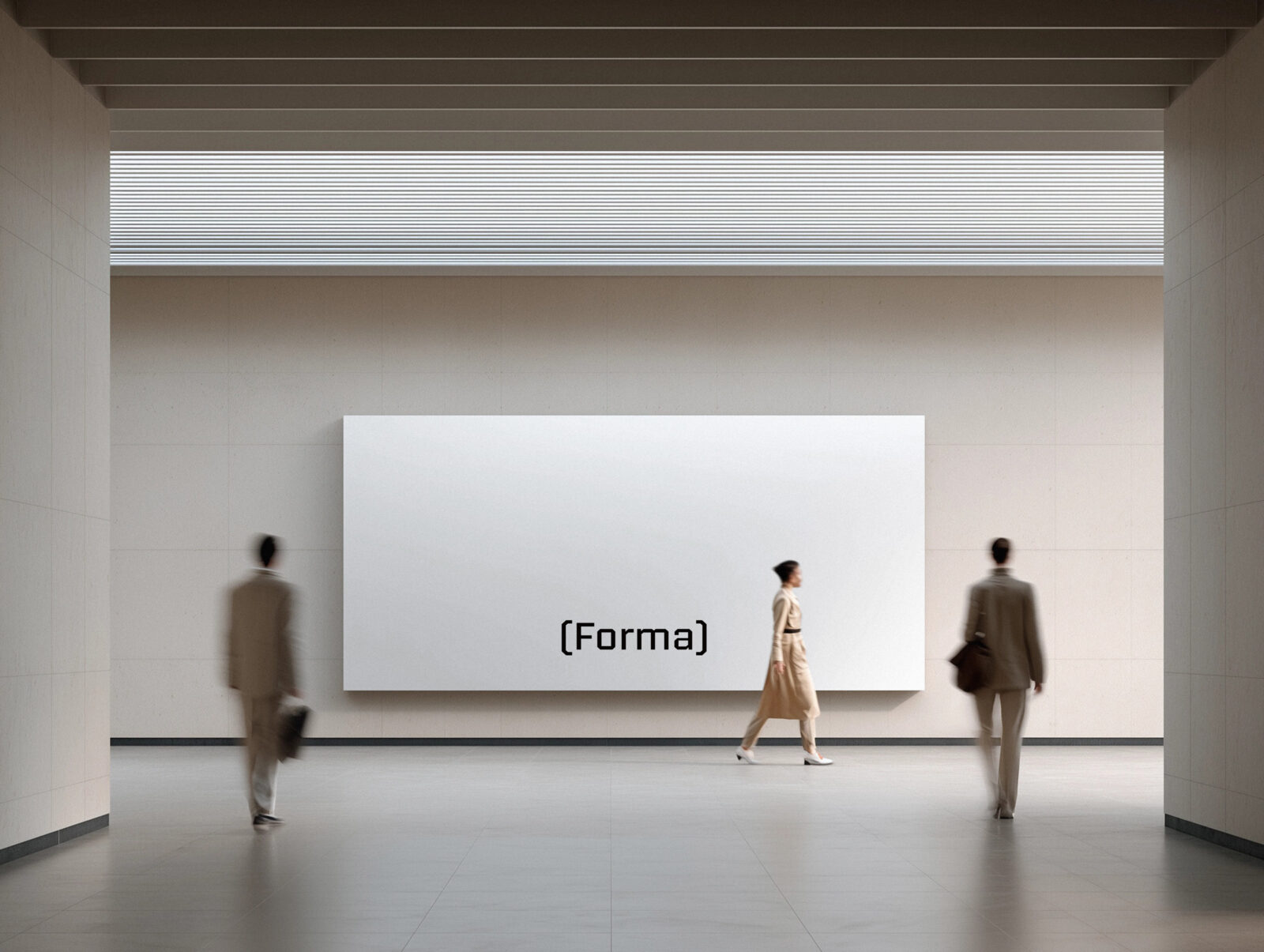 Forma – Airport Screen – 02, Large Screen Mockup | Supply.Family