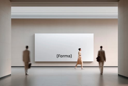 Forma – Airport-screen – 02, Large Screen Mockup | Supply.Family