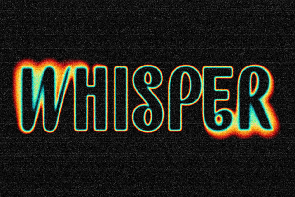Colourful Dissolving Text Effect Mockup