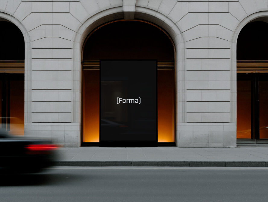 Forma – City Screen – 10, Large Screen Mockup | Supply.Family