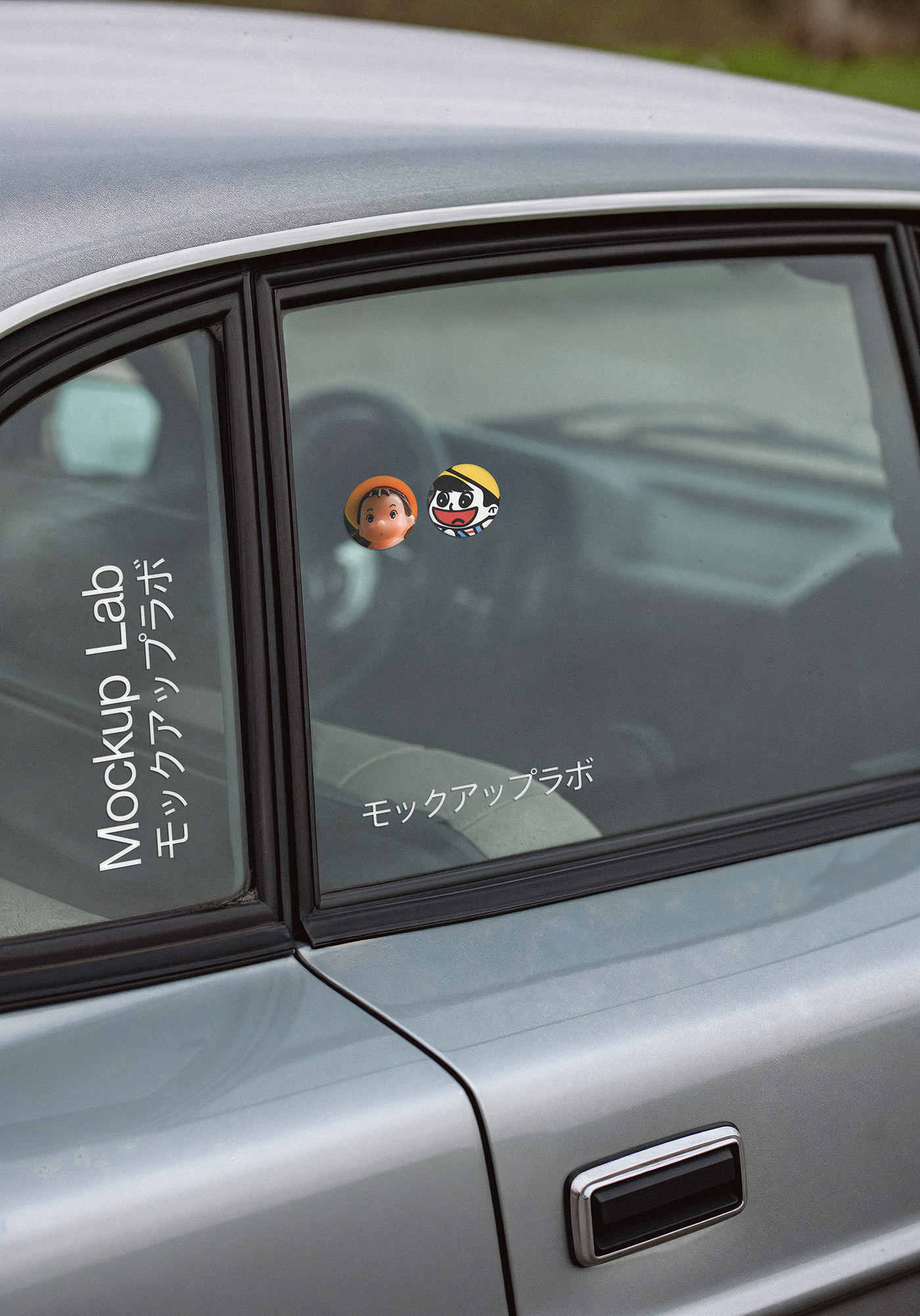Car Window Sticker 01ML Mockup, Print Mockup | Supply.Family