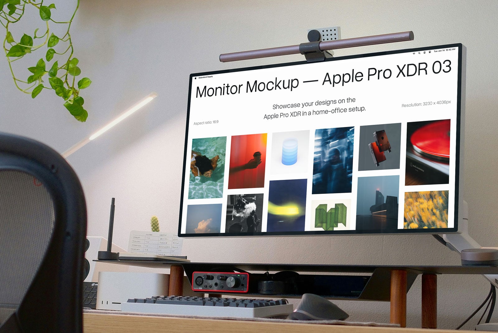 Monitor Mockup — Apple Pro XDR 03, Tech Mockup | Supply.Family