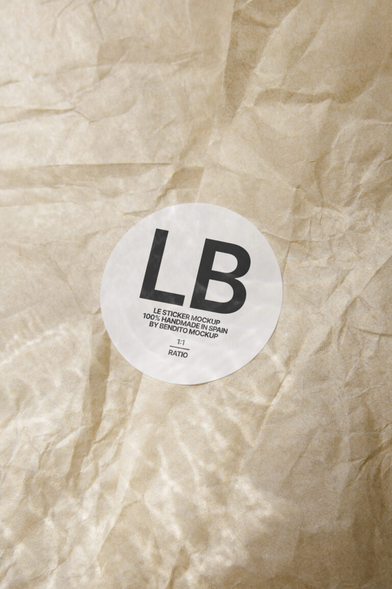 Le Sticker LB25W38 Mockup, Packaging Mockup | Supply.Family