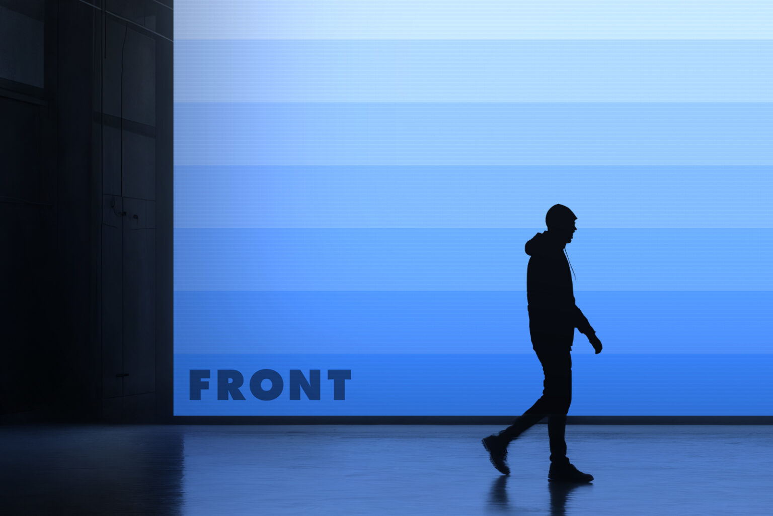 Silhouette Screen Mockup 001, Large Screen Mockup | Supply.Family